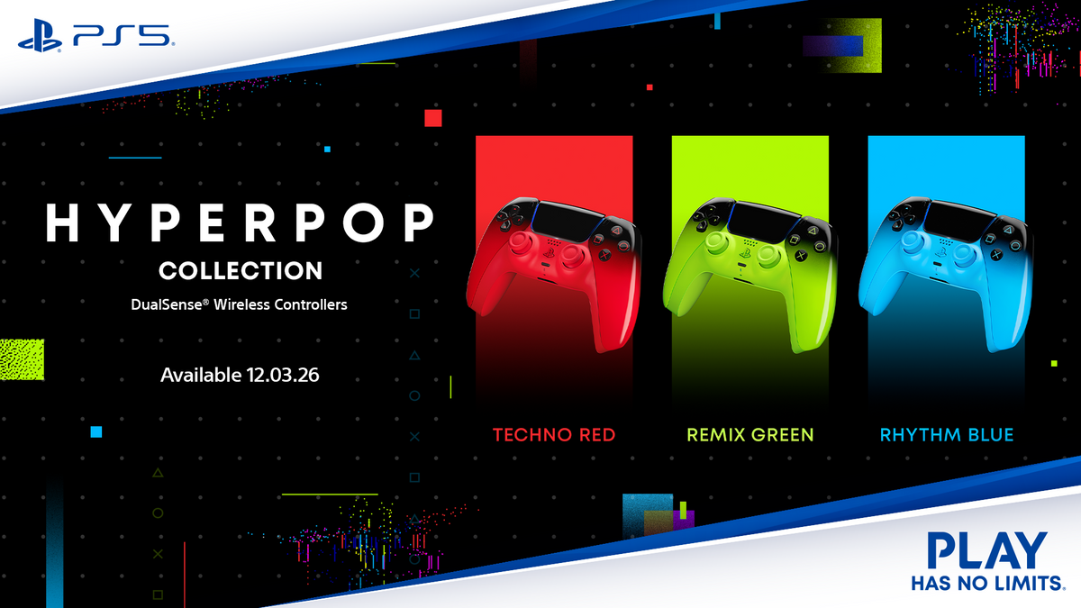 Hyperpop Collection Dualsense controllers | Electric Games